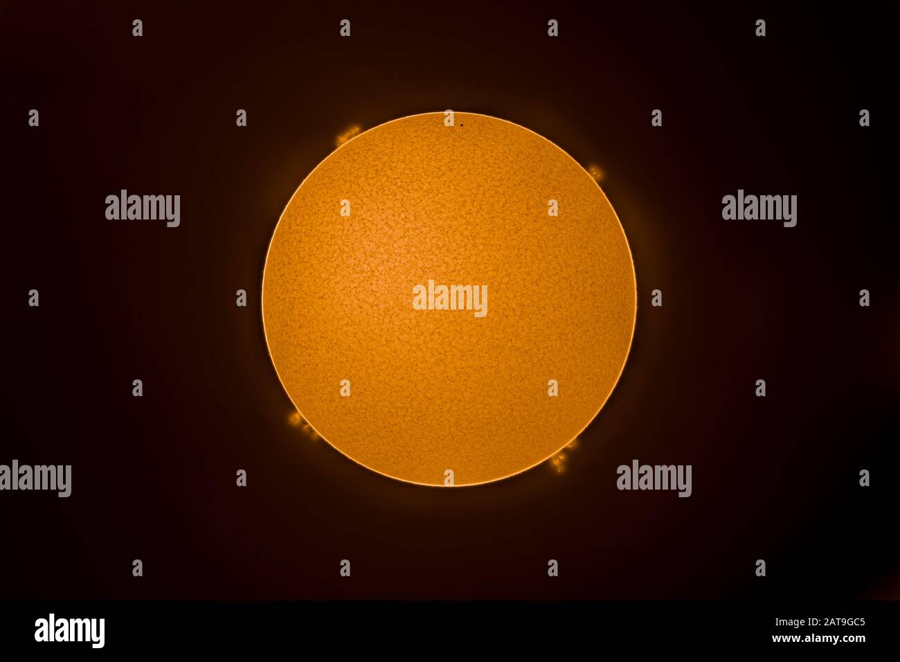An amazing astronomical event, Planet Mercury transit over the Sun ...