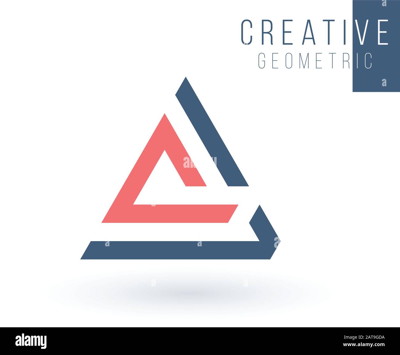 Letter A or delta geometric triangle logo design. Business identity ...