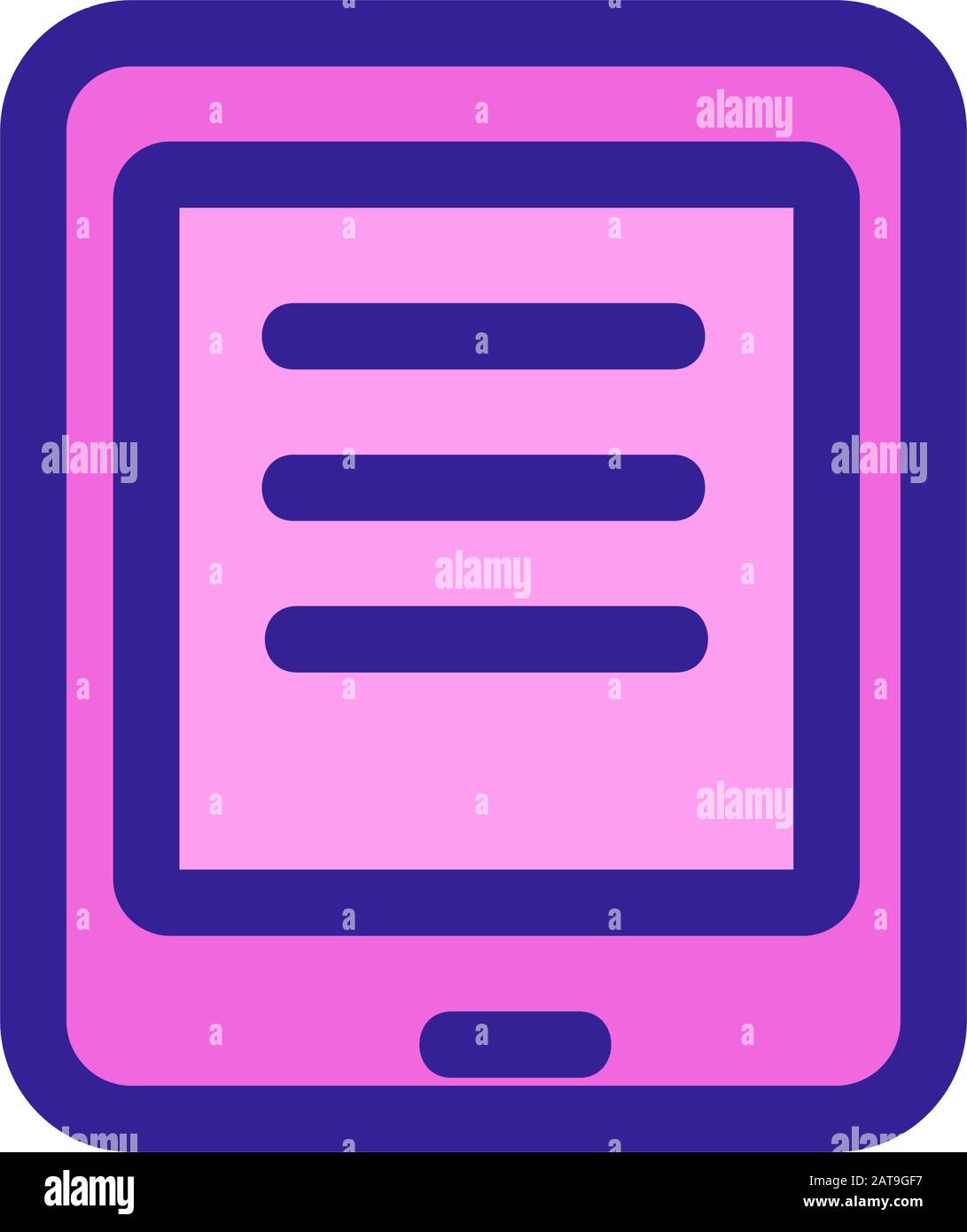 Tablet icon vector. Isolated contour symbol illustration Stock Vector ...