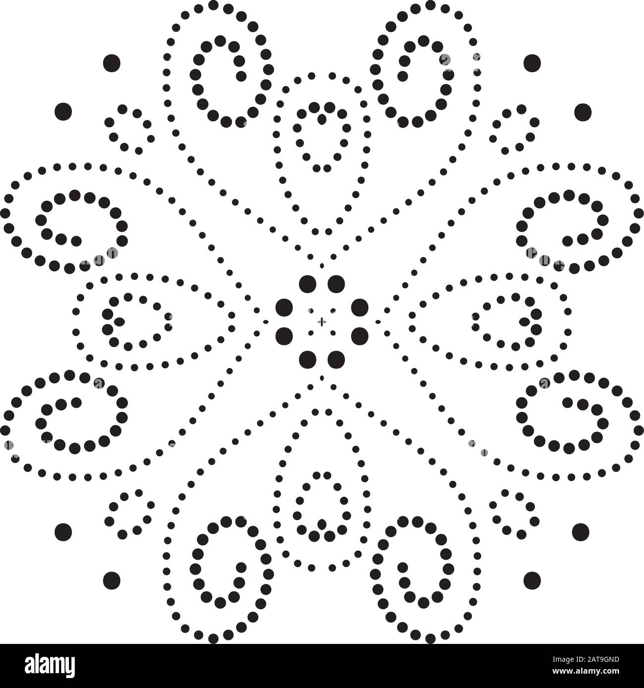 Kolam vector vectors Cut Out Stock Images & Pictures - Alamy