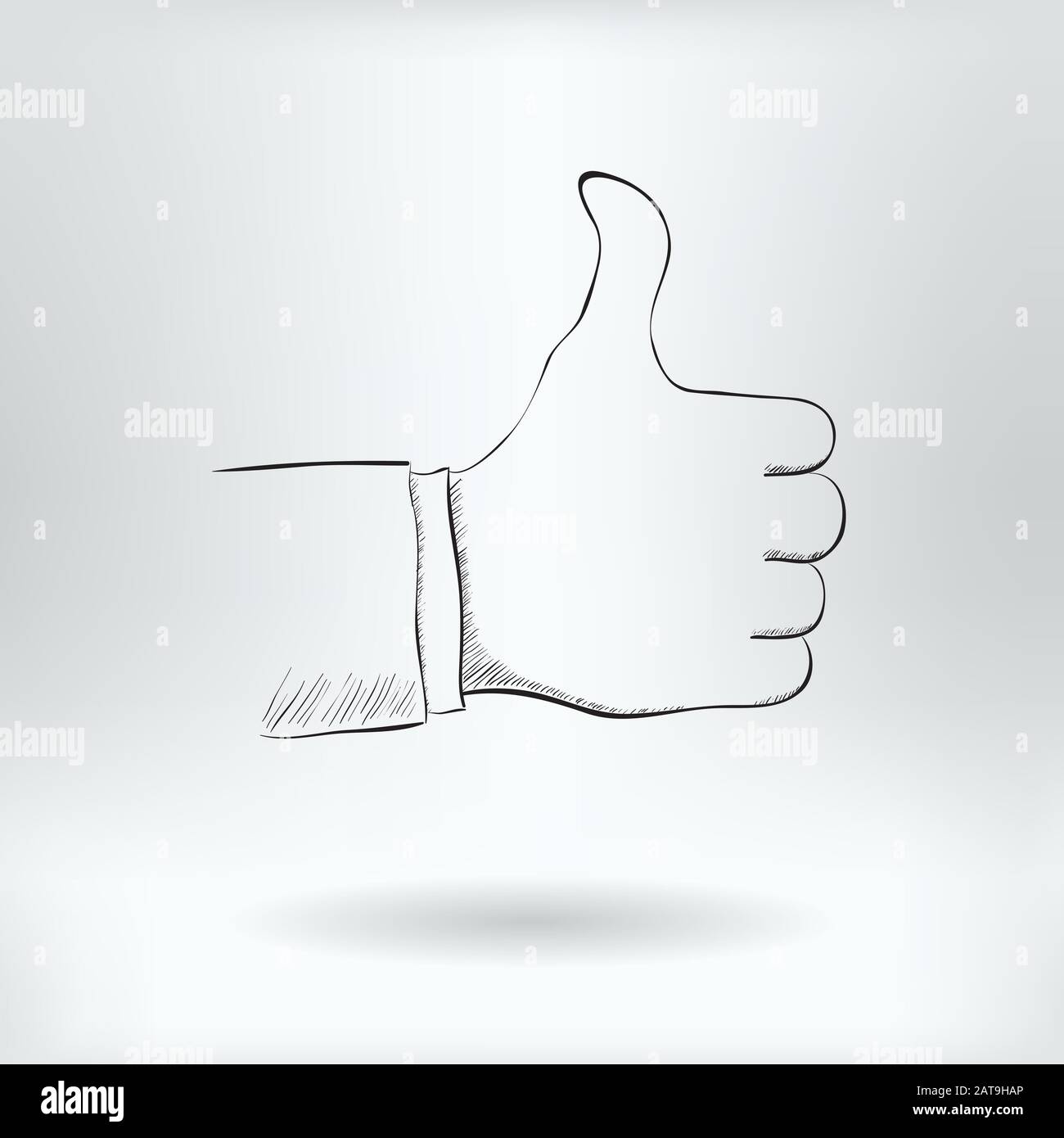 Symbol of Like - Social Network Concept - Vector Illustration Stock ...