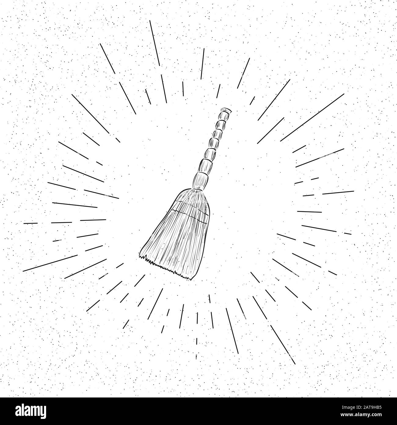 Symbol of Broom - Cleaning Icon Concept - Vector Illustration Stock ...
