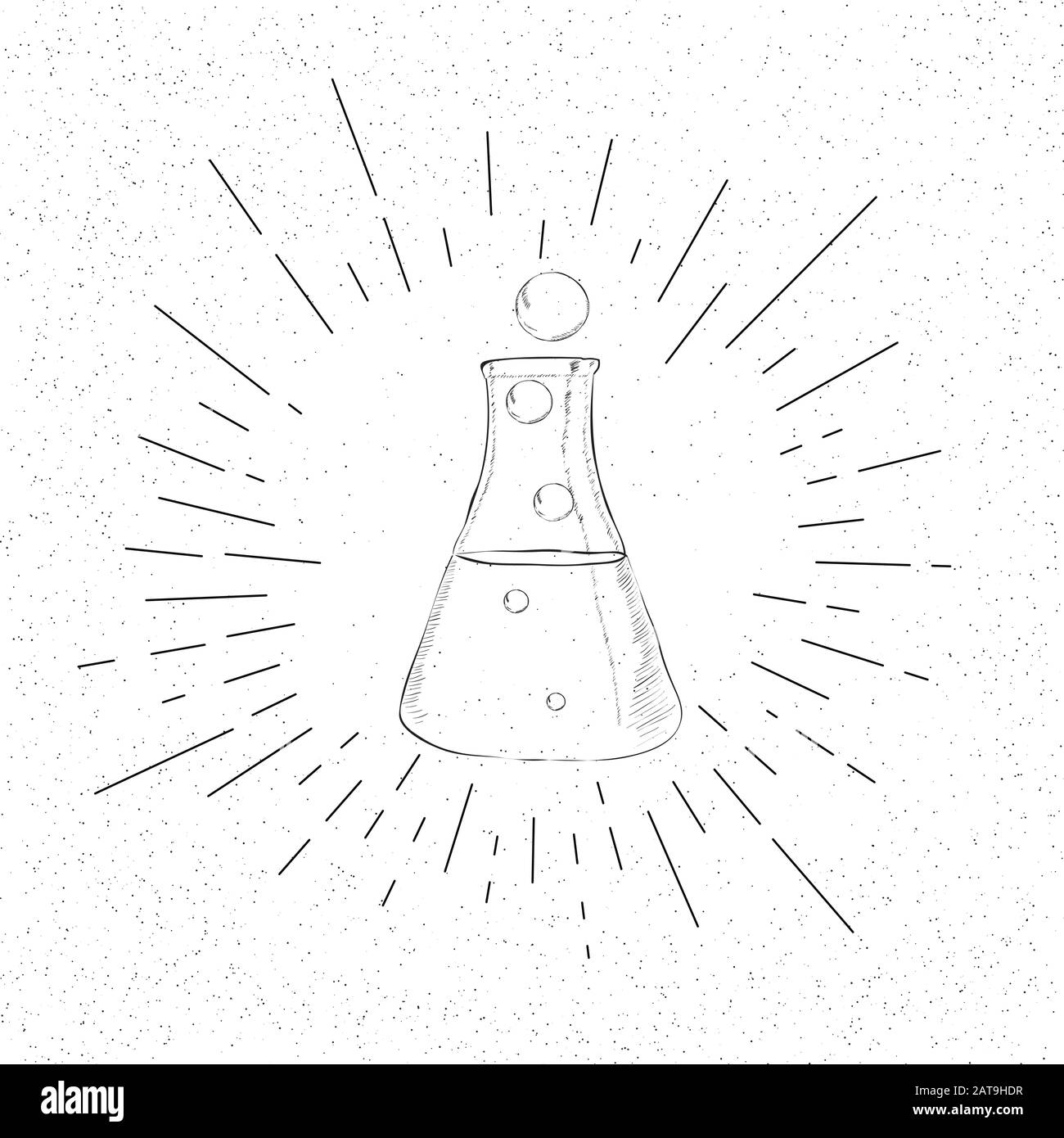 Symbol of Chemical Flask - Transmutation, Reaction in Glass Flask Icon ...