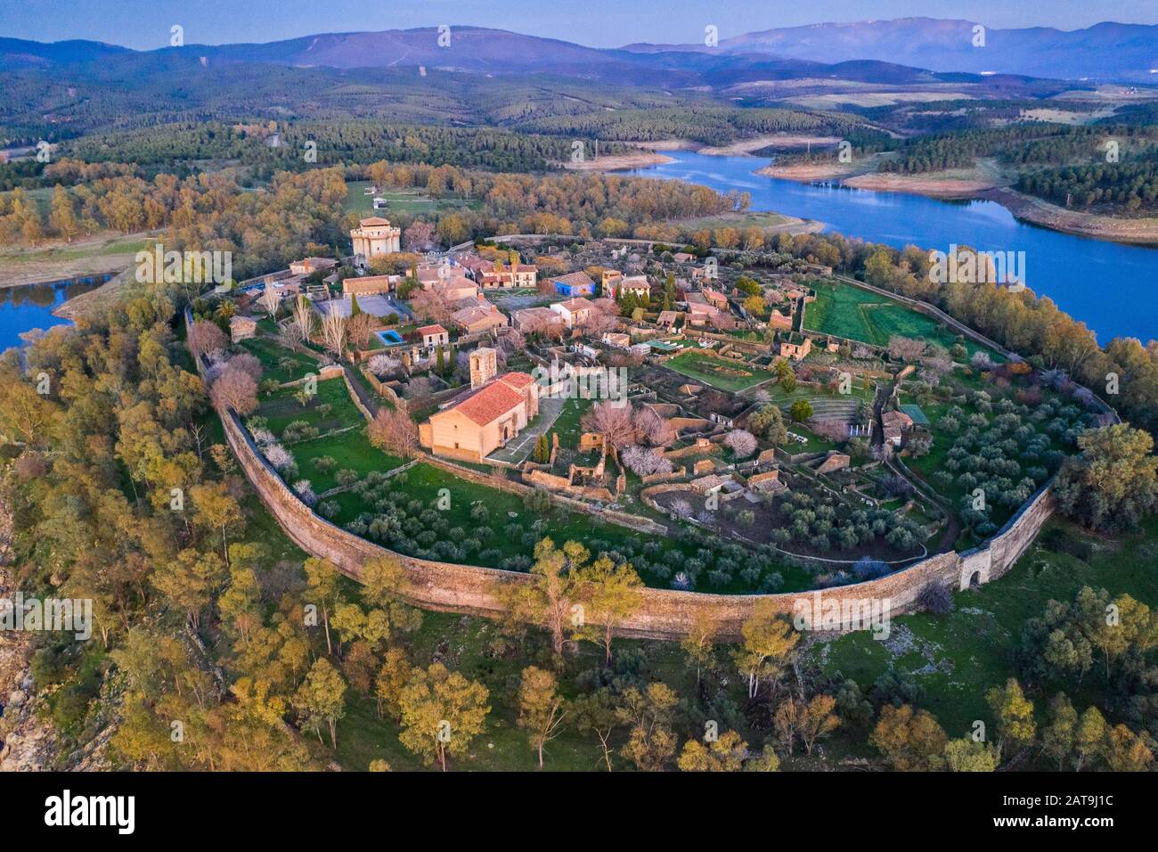 Medieval Castle Birds Eye View