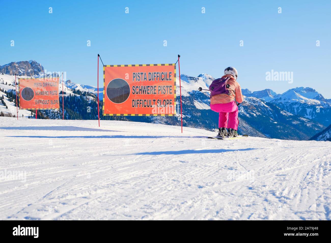 Two warning signs hi-res stock photography and images - Alamy