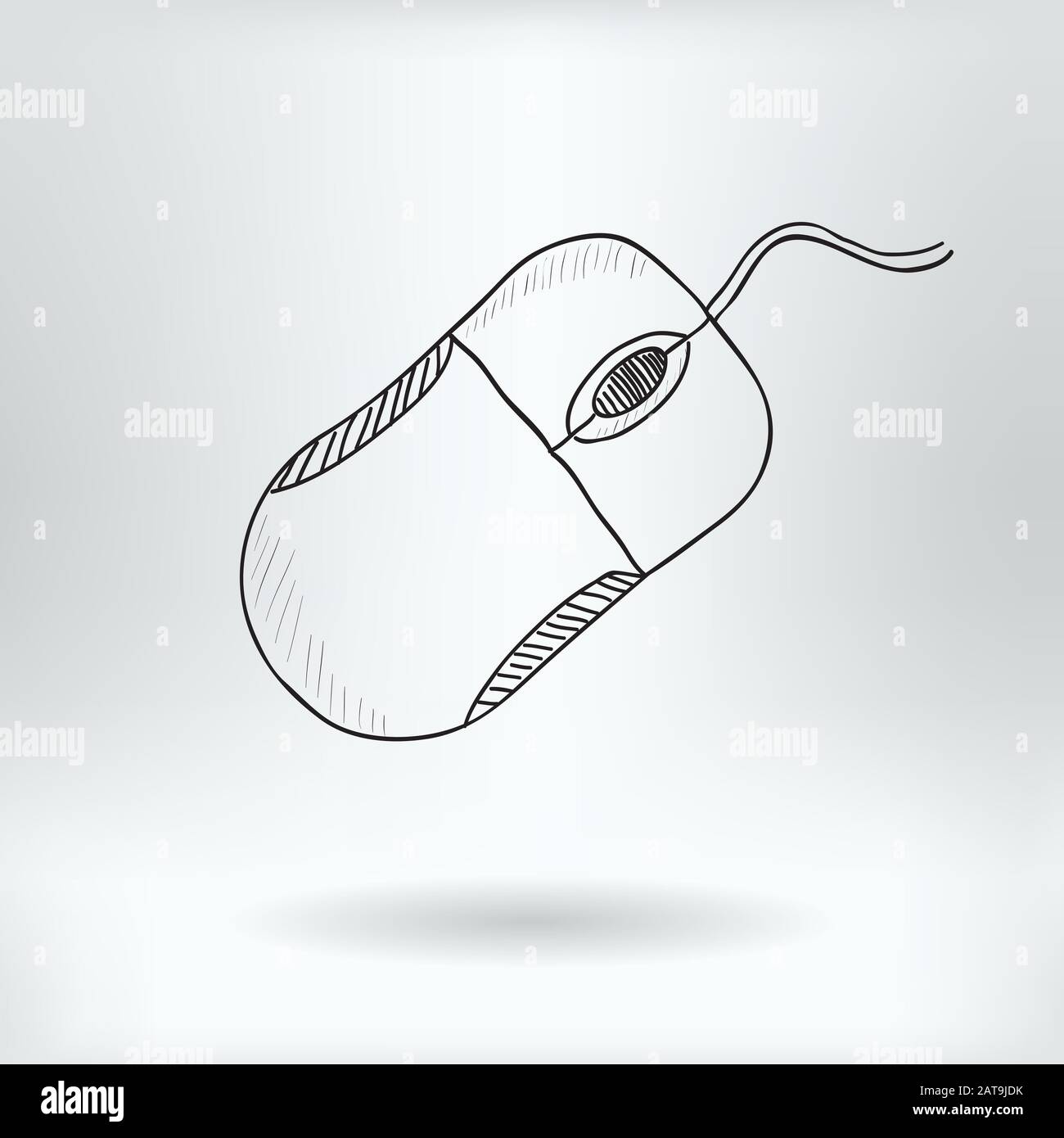 Cartoon Symbol of Computer Mouse - Computer Concept - Drawing Sketch ...