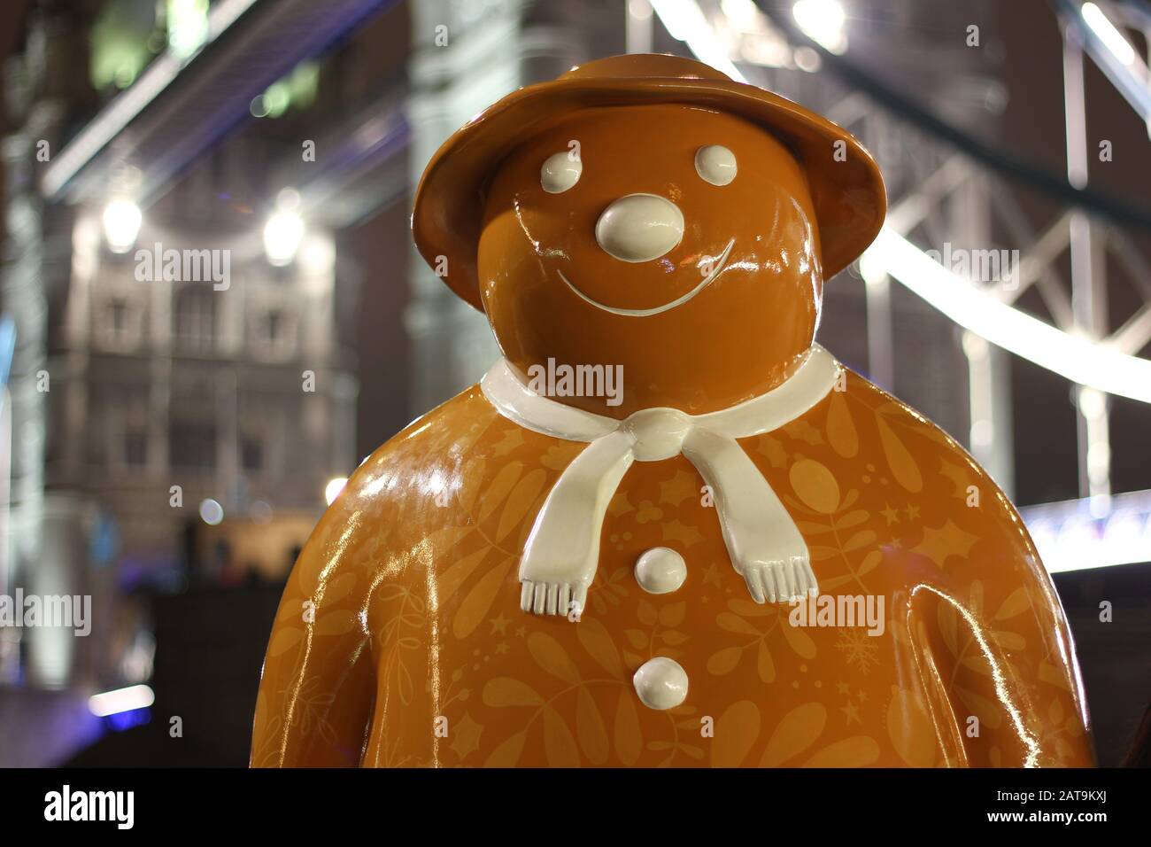Snowman festival on London street, England, Great Britain, United ...