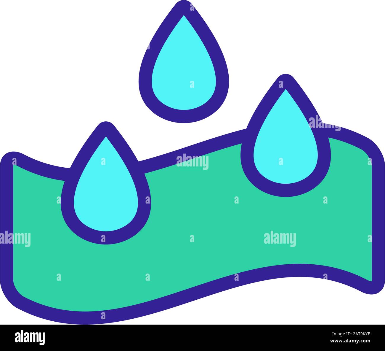 water-repellent vector icon. Isolated contour symbol illustration Stock ...