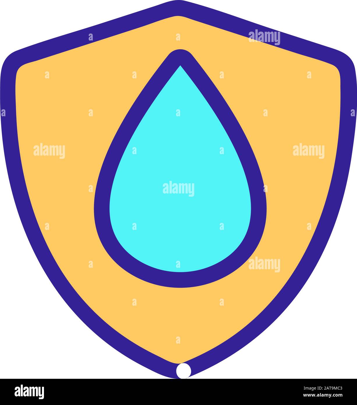 water-repellent vector icon. Isolated contour symbol illustration Stock ...