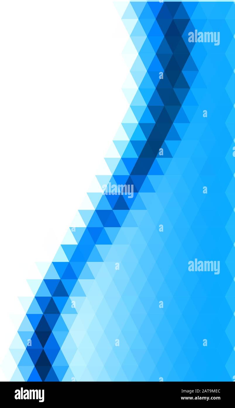 Vector Abstract Geometric Triangular Clear Blue Water Wave Background ...
