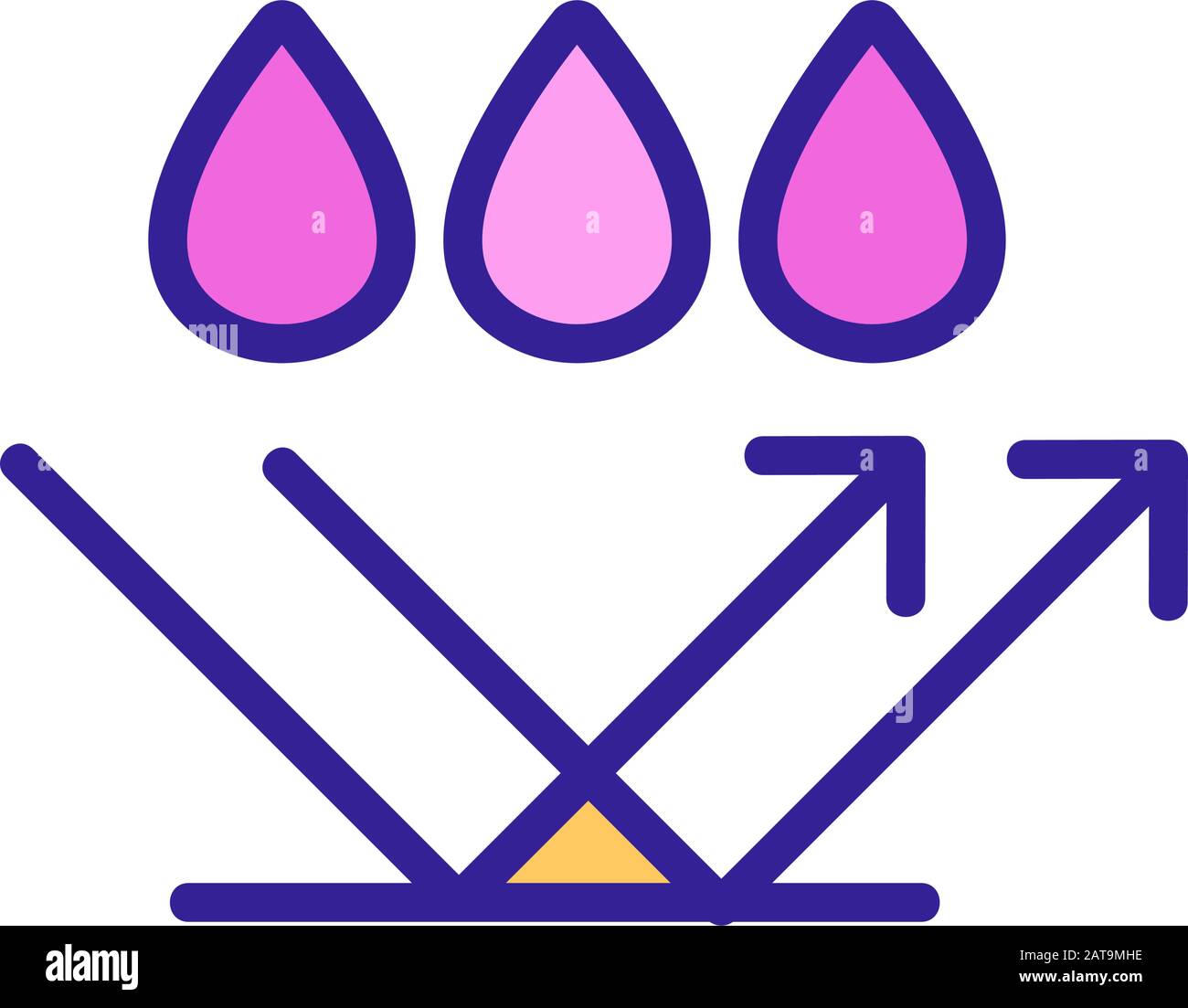 water-repellent vector icon. Isolated contour symbol illustration Stock ...