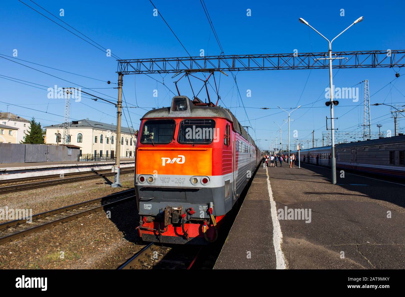 Trans-Siberian locomotive in Yaroslavl train station Stock Photo - Alamy