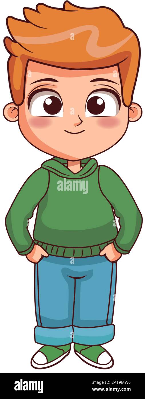 cartoon boy standing icon, colorful design Stock Vector Image & Art - Alamy