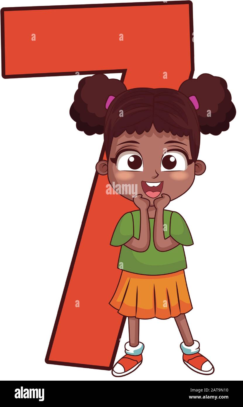 Surprised little girl portrait Stock Vector Images - Alamy