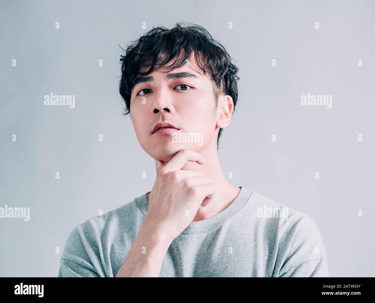 Gray face hi-res stock photography and images - Alamy