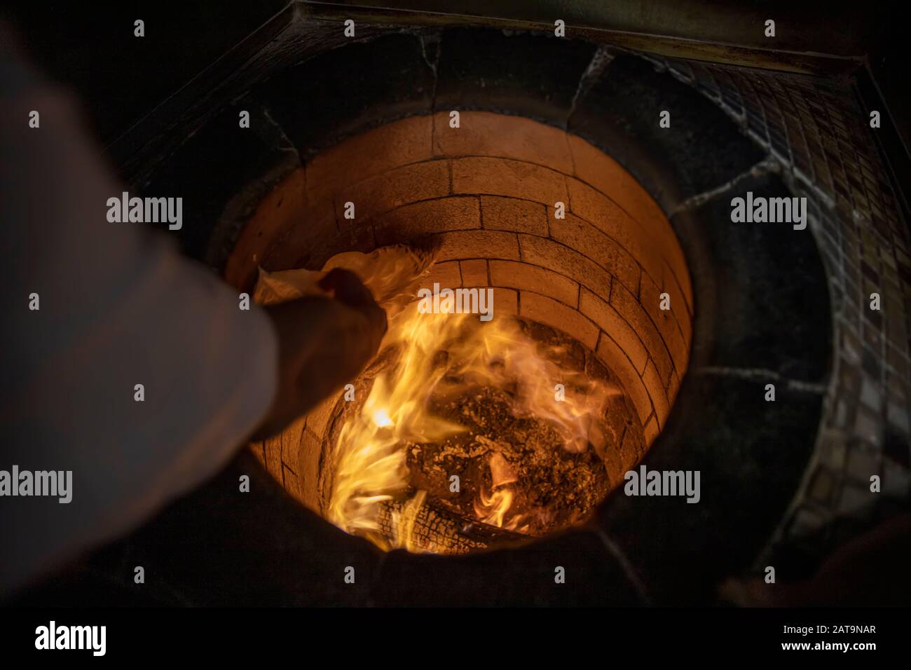 Traditional turkish wood fired stone brick oven. This stone oven for ...