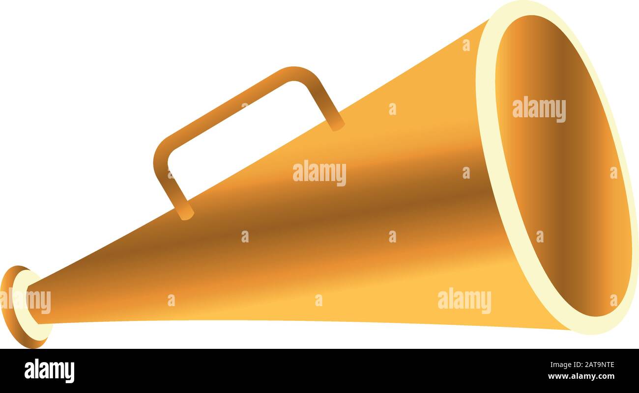 Retro film director megaphone Cut Out Stock Images & Pictures - Alamy