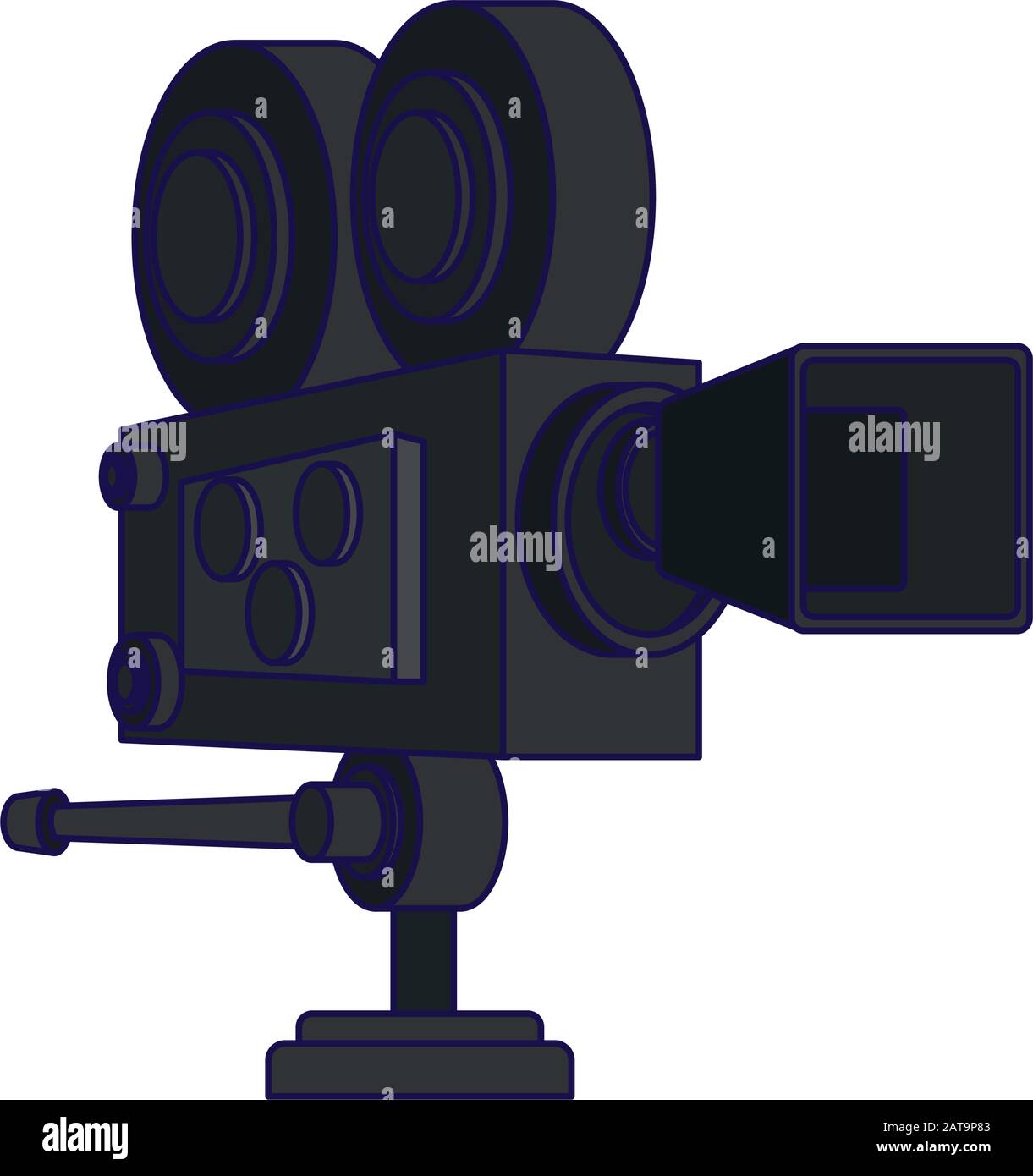 cinema camera icon over white background Stock Vector Image & Art - Alamy