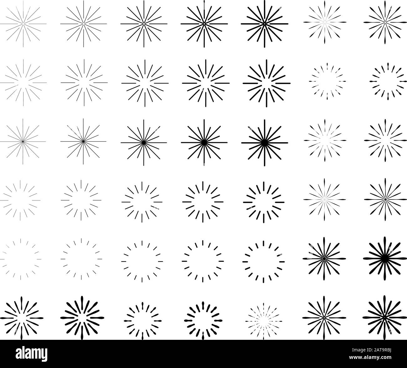 Colorful Sunburst Icon. Colored Sun Rays Symbol, Label and Concept ...