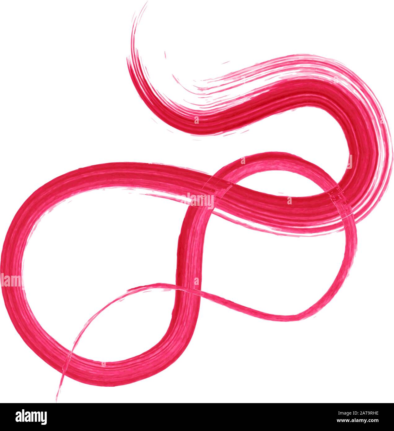 Vector Metaball Grunge Oil Smear. Red Paint Daub Flourish Pattern Stock ...