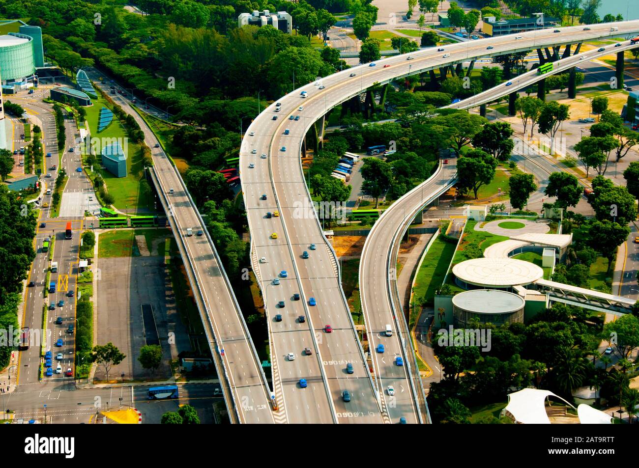 Bayfront Avenue & East Coast Parkway - Singapore City Stock Photo - Alamy