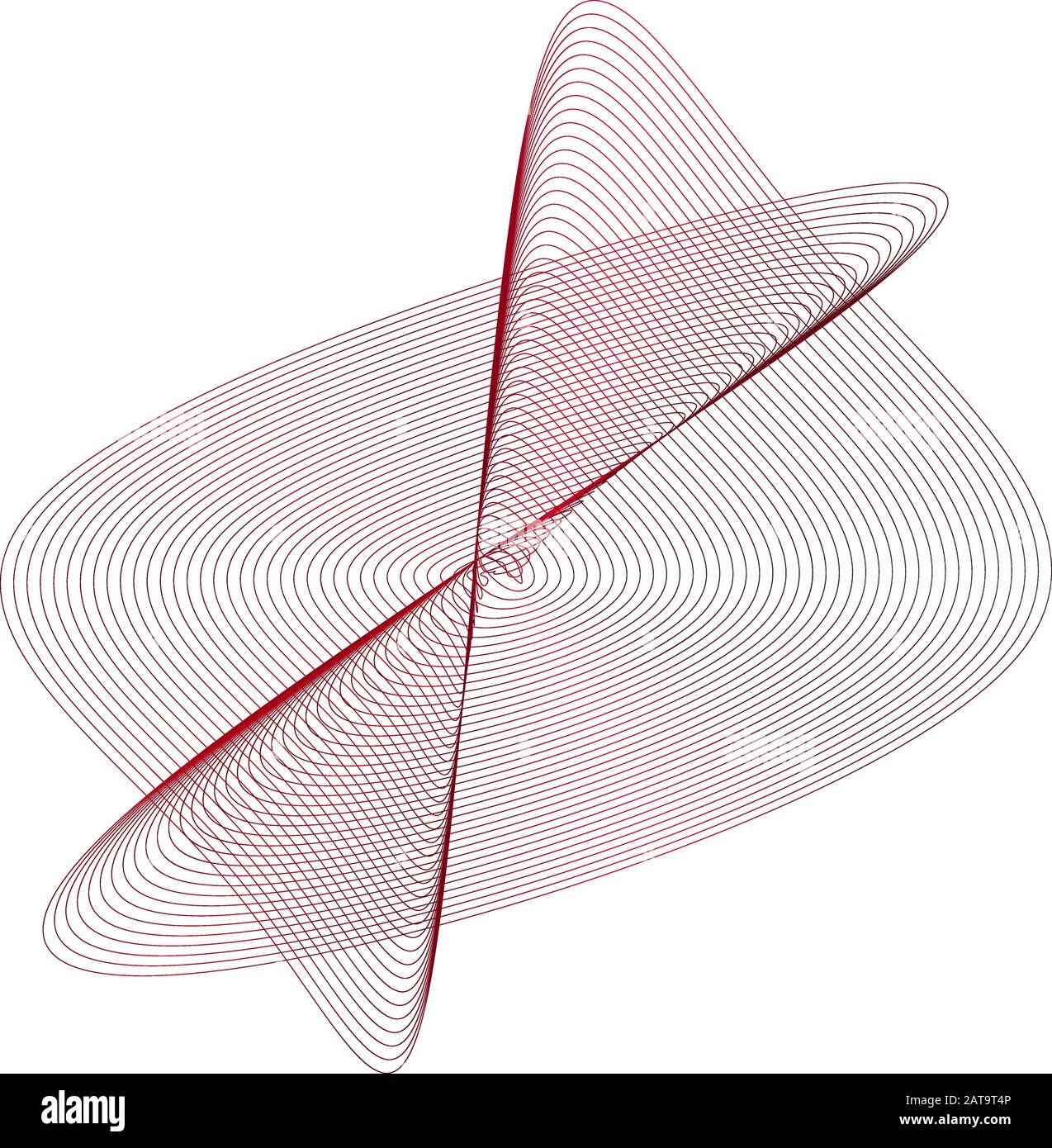 Vector Mathematical Curve Structure - Generative Art Stock Vector Image ...