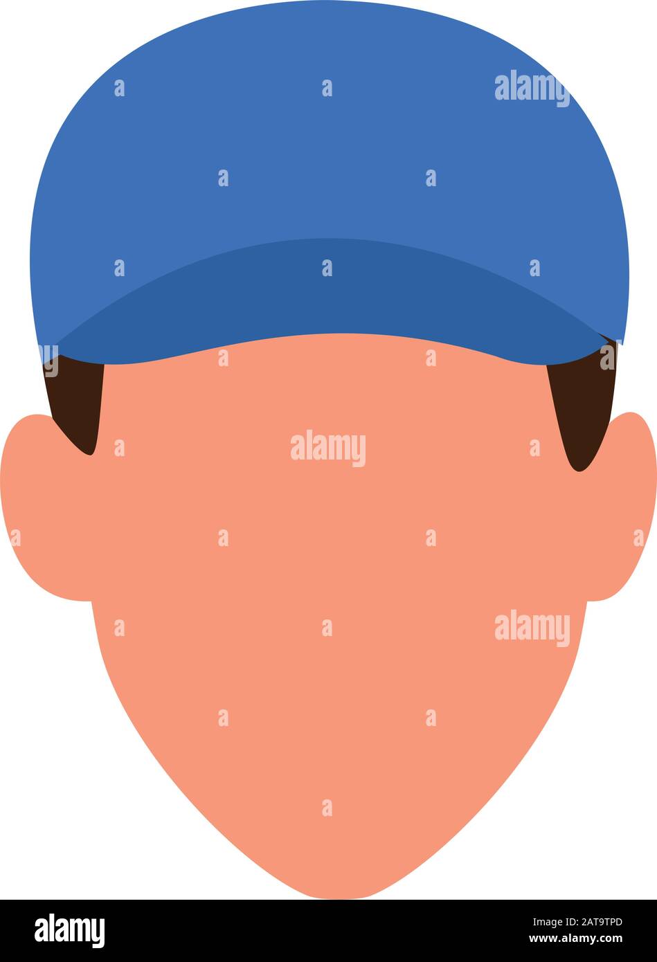 avatar man with cap icon, colorful design Stock Vector Image & Art - Alamy