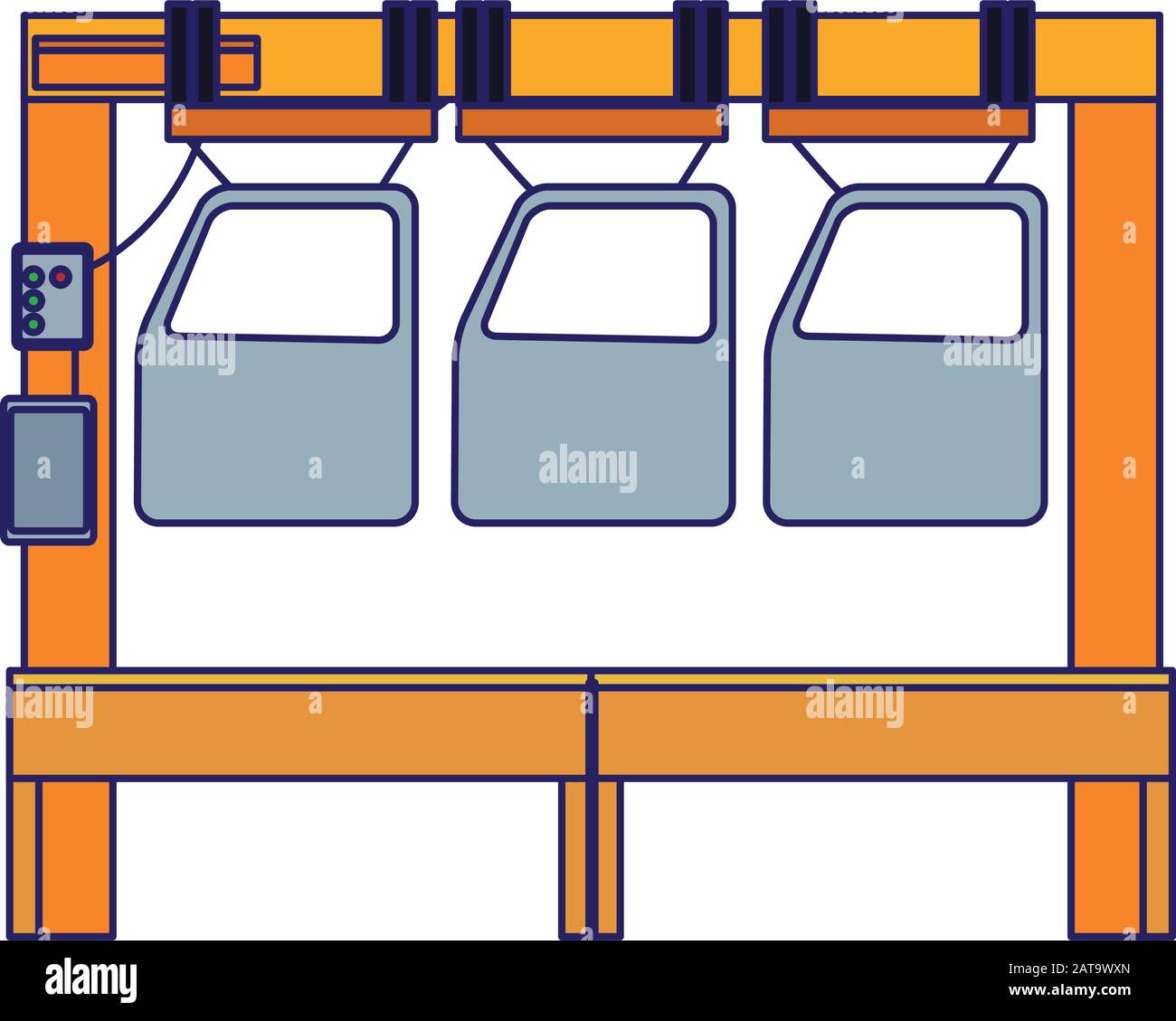 Machine with car doors icon Stock Vector Image & Art - Alamy