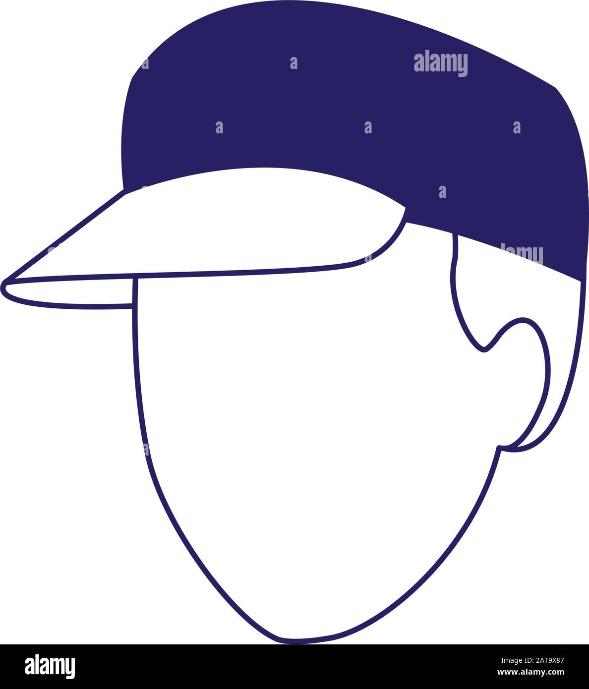 Man wearing a flat cap Cut Out Stock Images & Pictures - Alamy