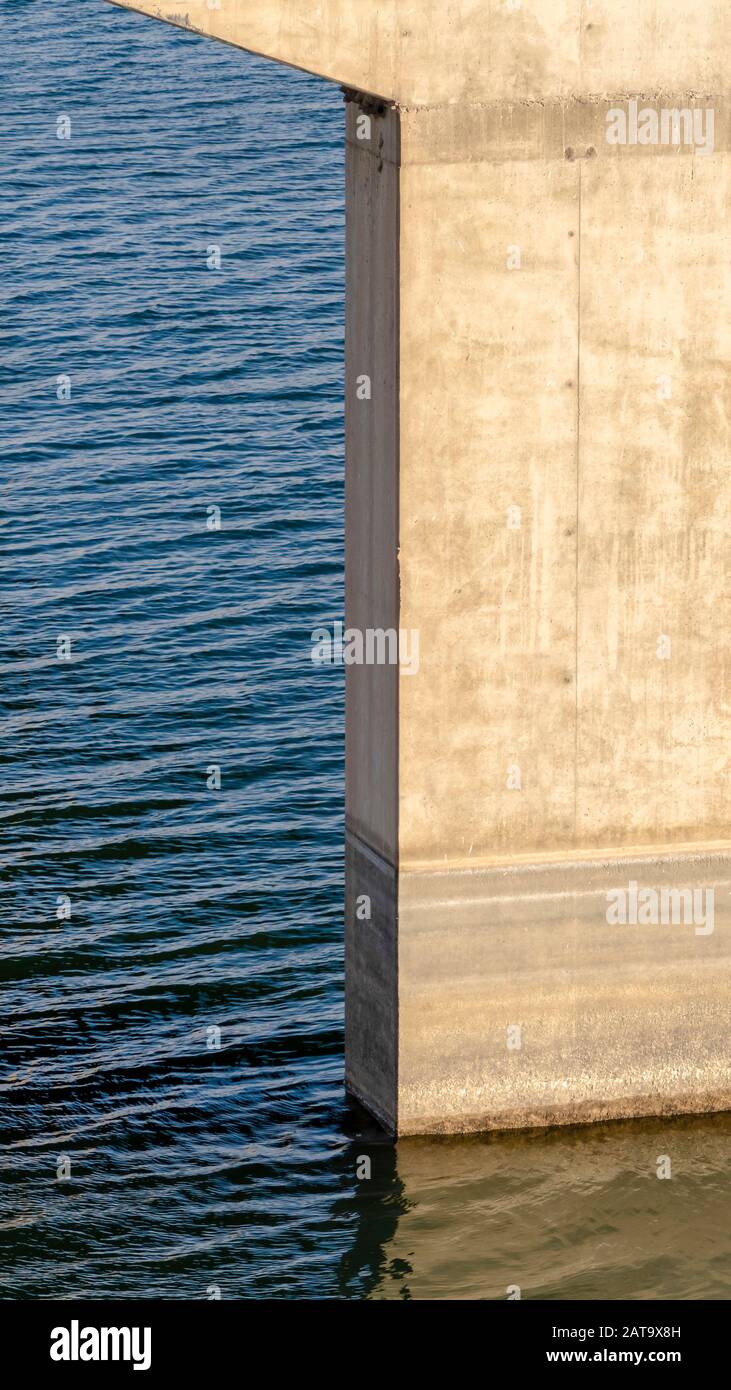 Vertical frame The pier of abutment of a springer bridge that supports ...