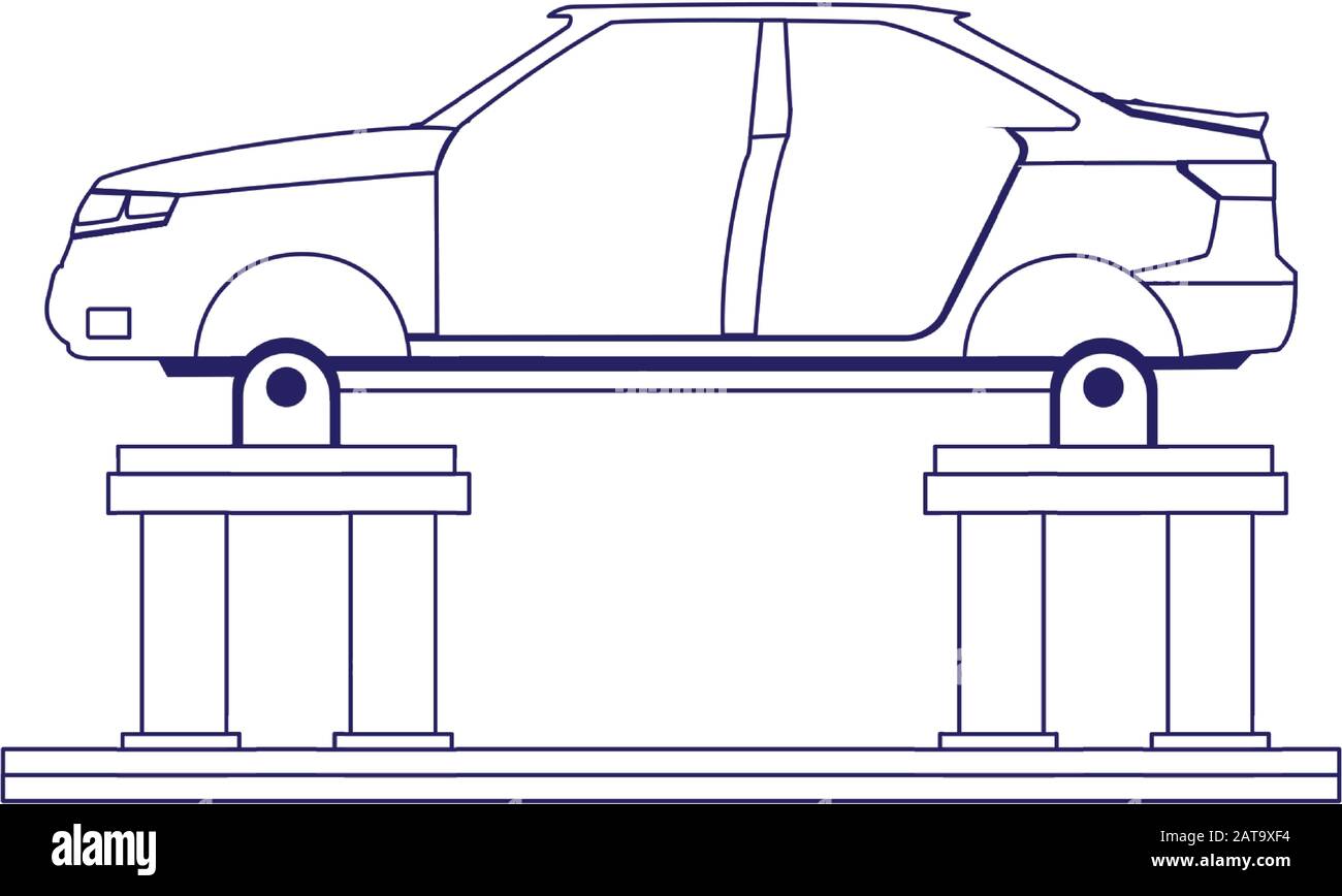 Safety car lift icon Cut Out Stock Images & Pictures - Alamy