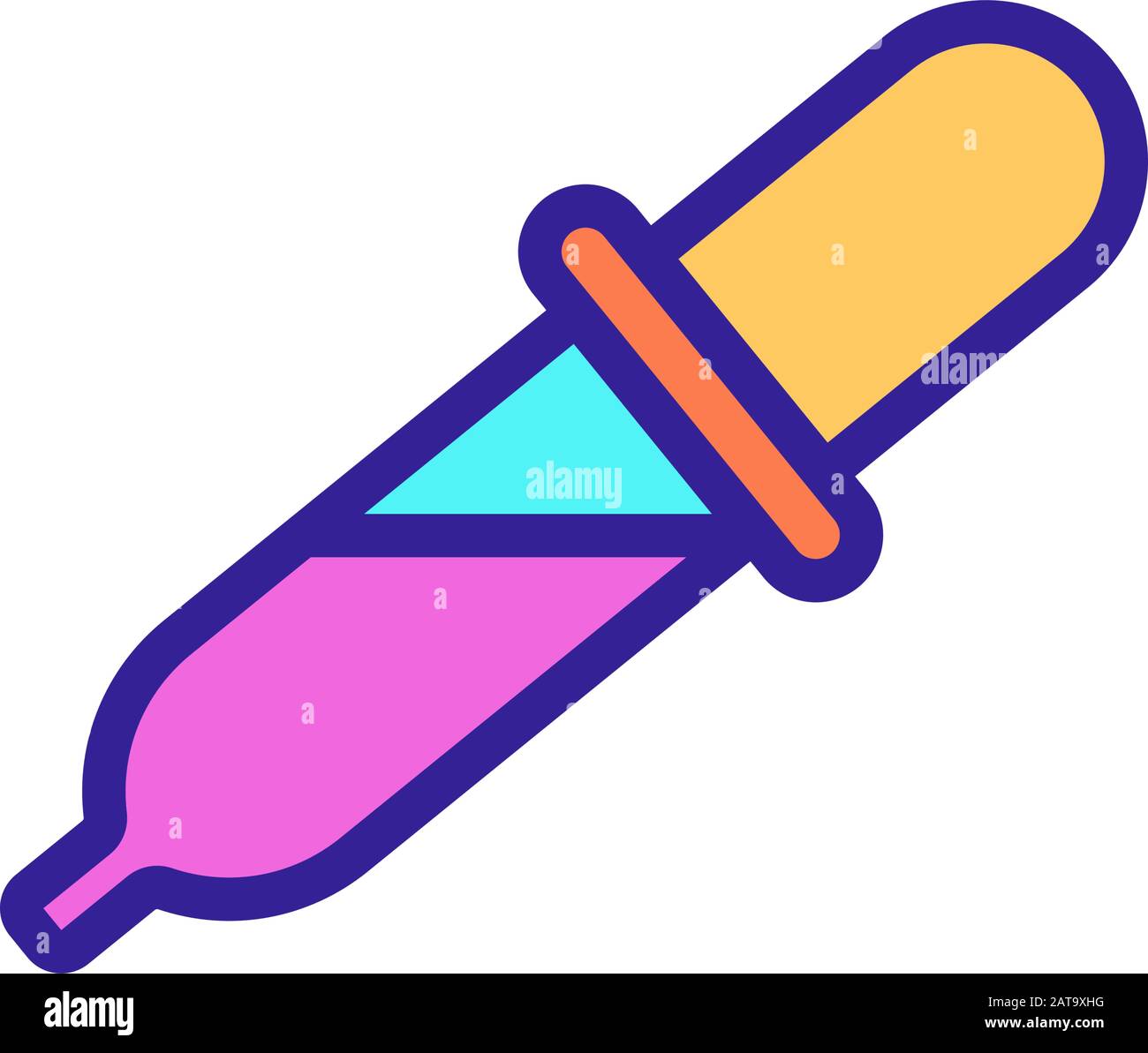 Dose of medicine icon vector. Isolated contour symbol illustration ...