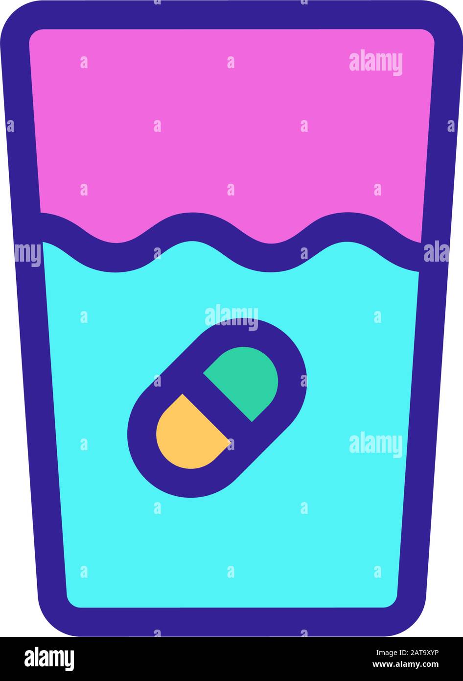 tablet and water icon vector. Isolated contour symbol illustration ...