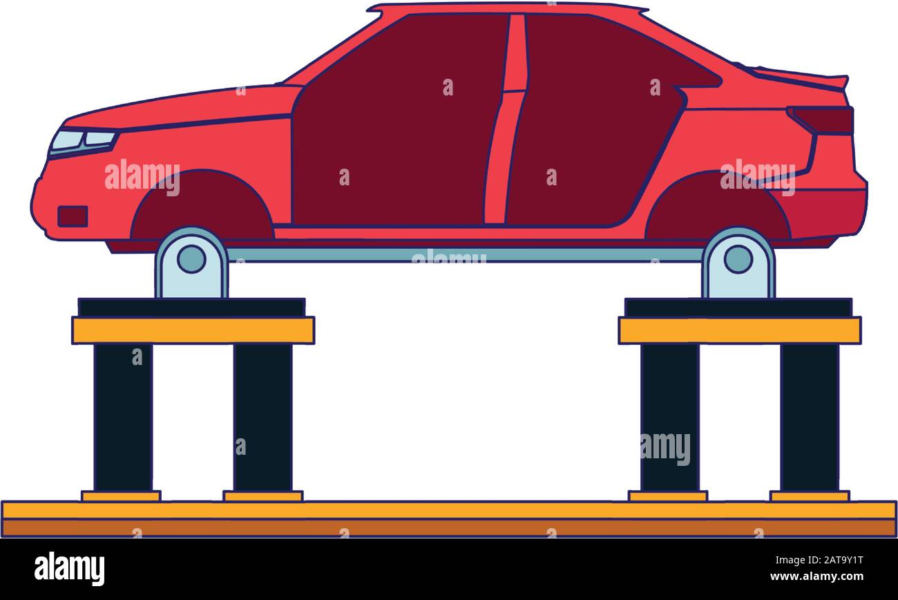 Car service lifting icon Cut Out Stock Images & Pictures - Alamy