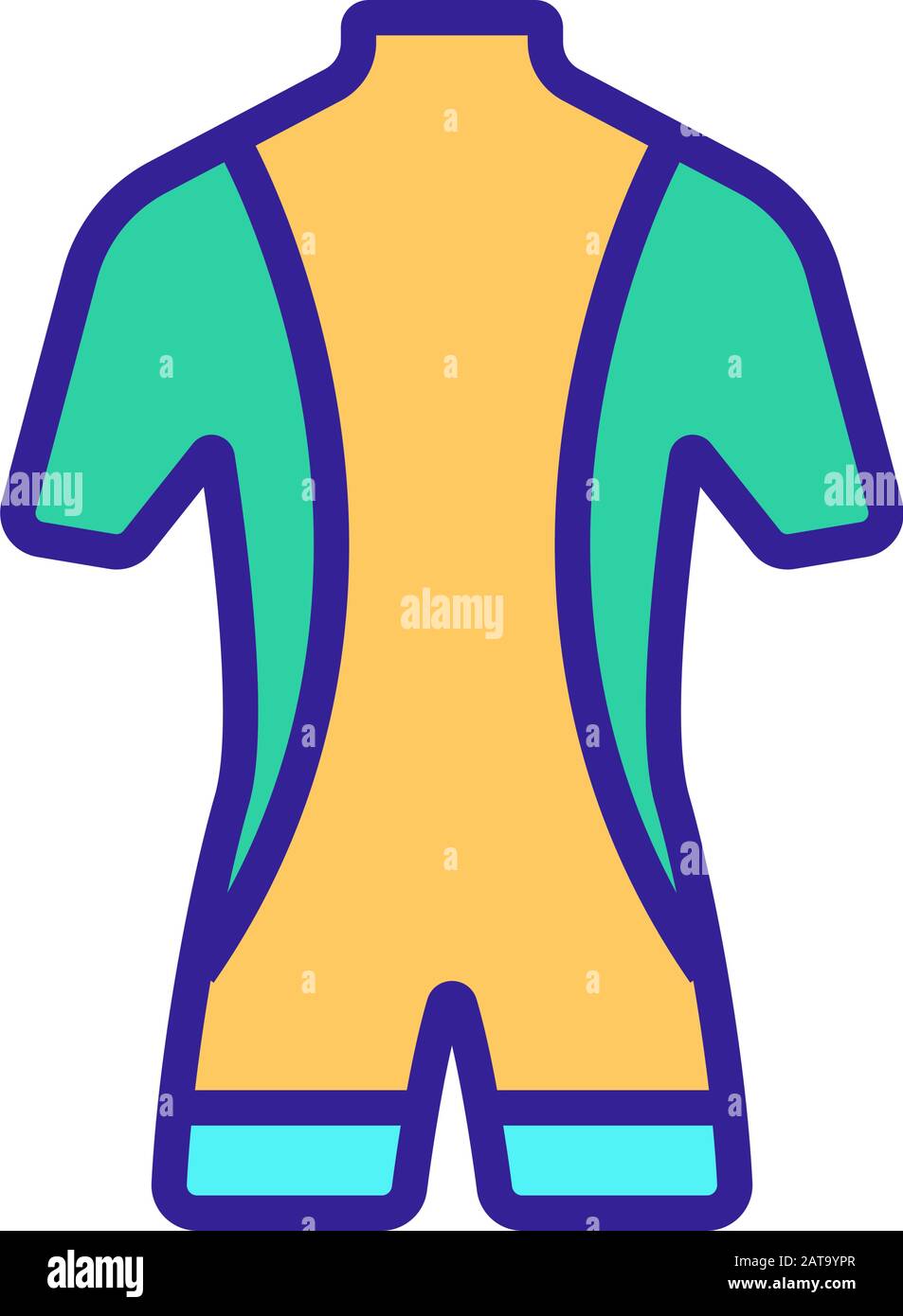 Costume scuba diver icon vector. Isolated contour symbol illustration ...