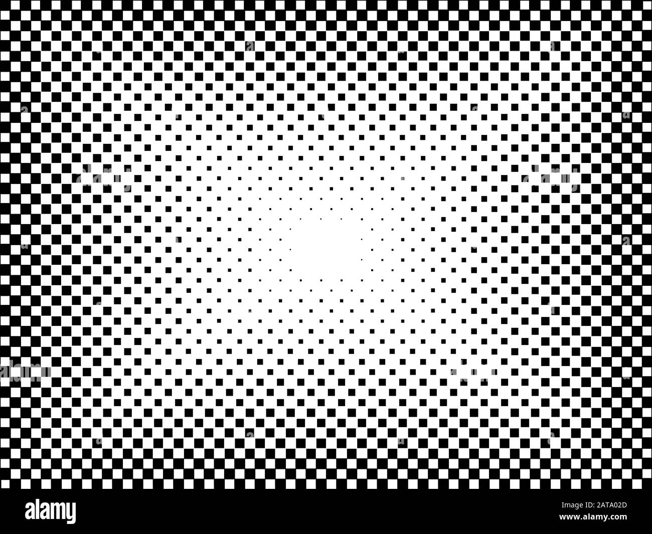Vector Rectangular Halftone Black and White Background Stock Vector ...
