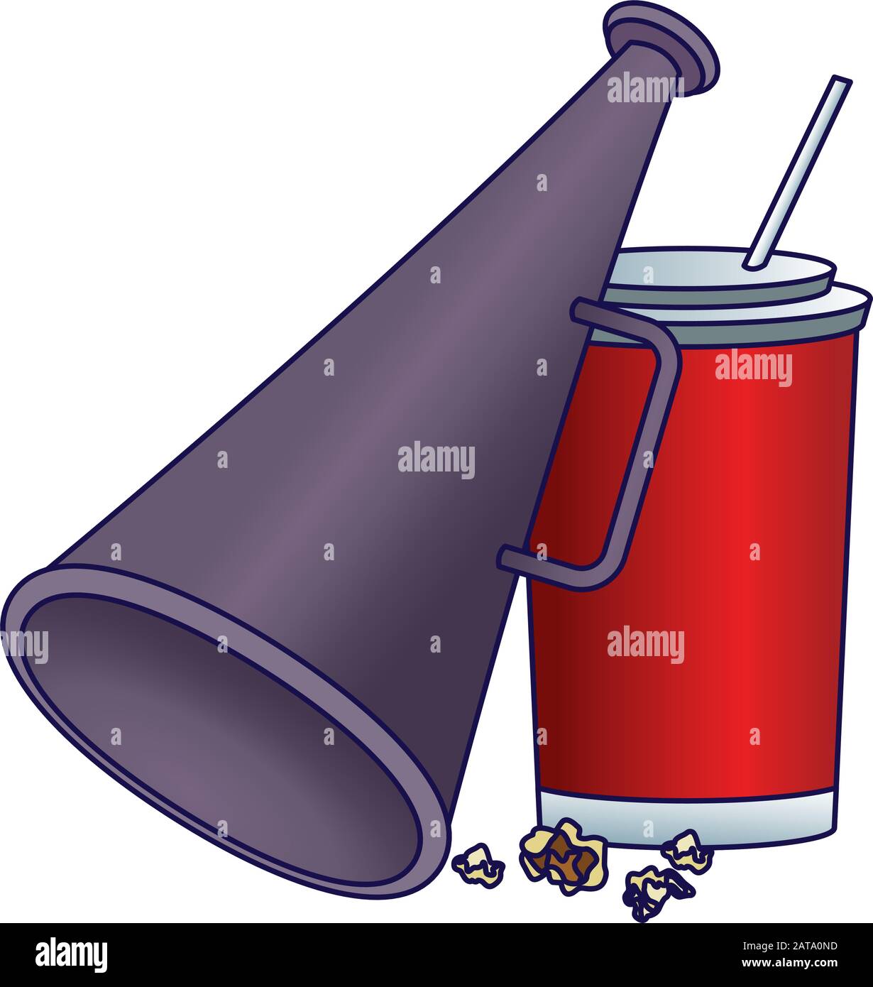 Retro film director megaphone Stock Vector Images - Alamy