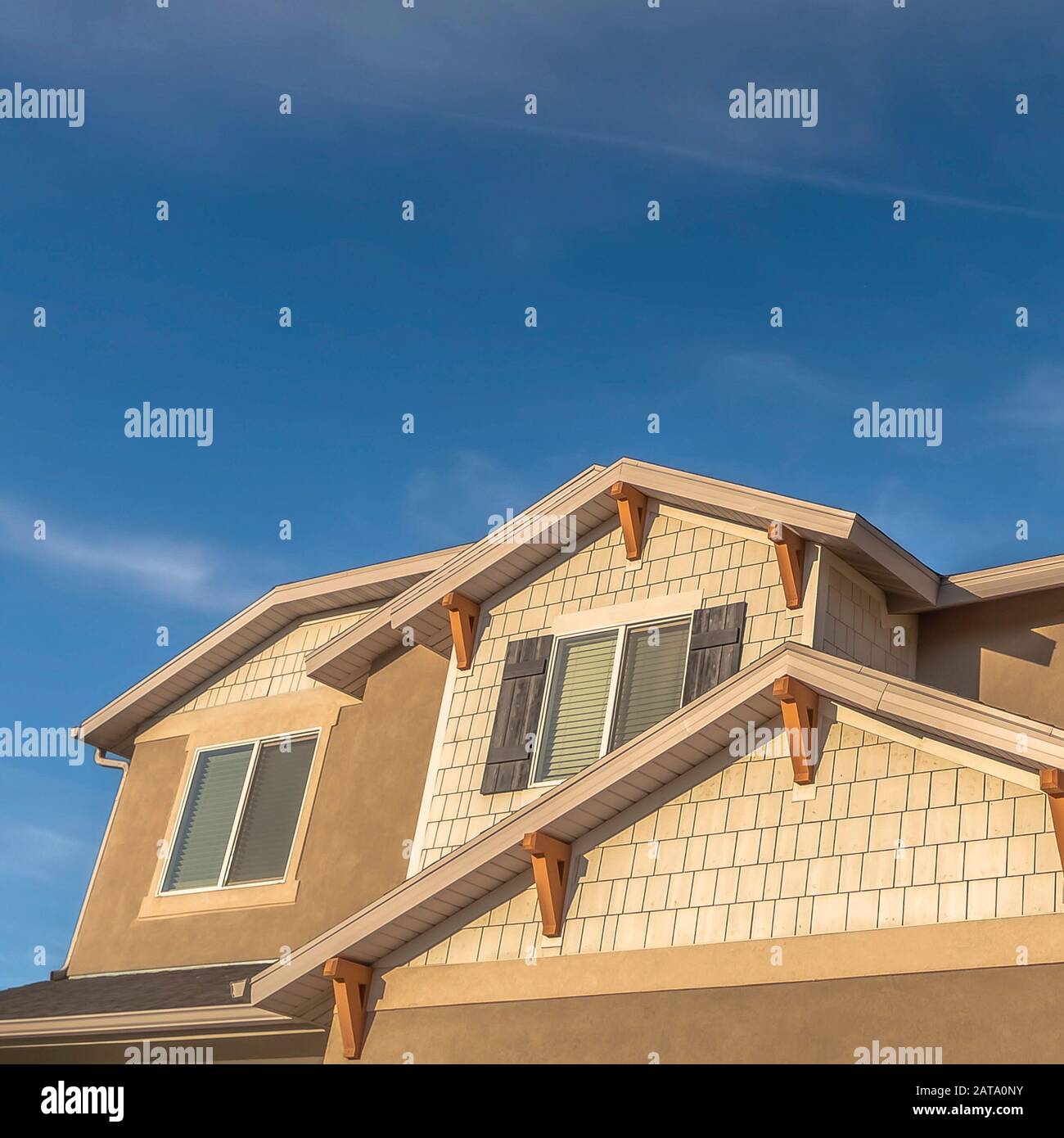 Gabled roof dormers hi-res stock photography and images - Alamy