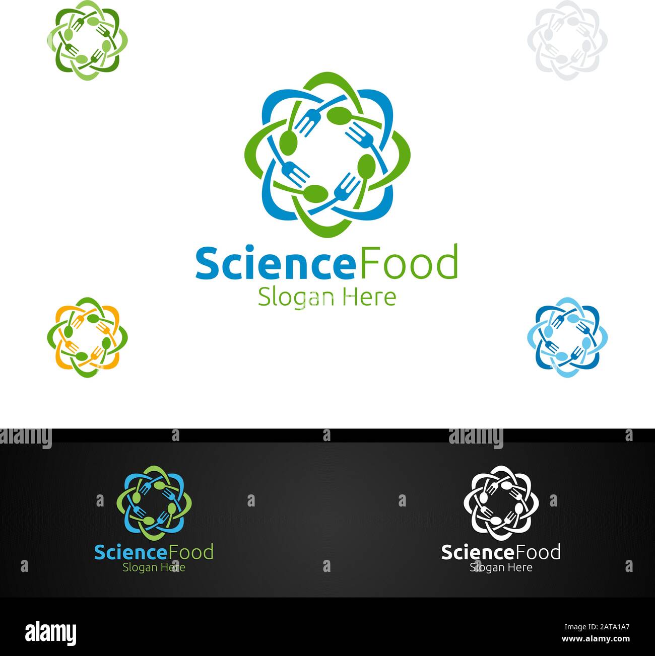 Science Food Logo for Menu Restaurant or Cafe Stock Vector Image & Art ...