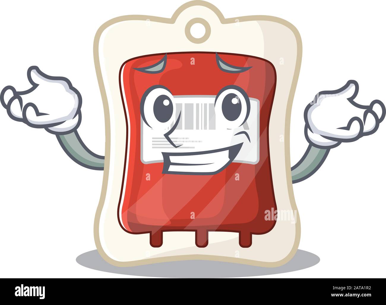 Super Funny Grinning blood bag mascot cartoon style Stock Vector Image ...
