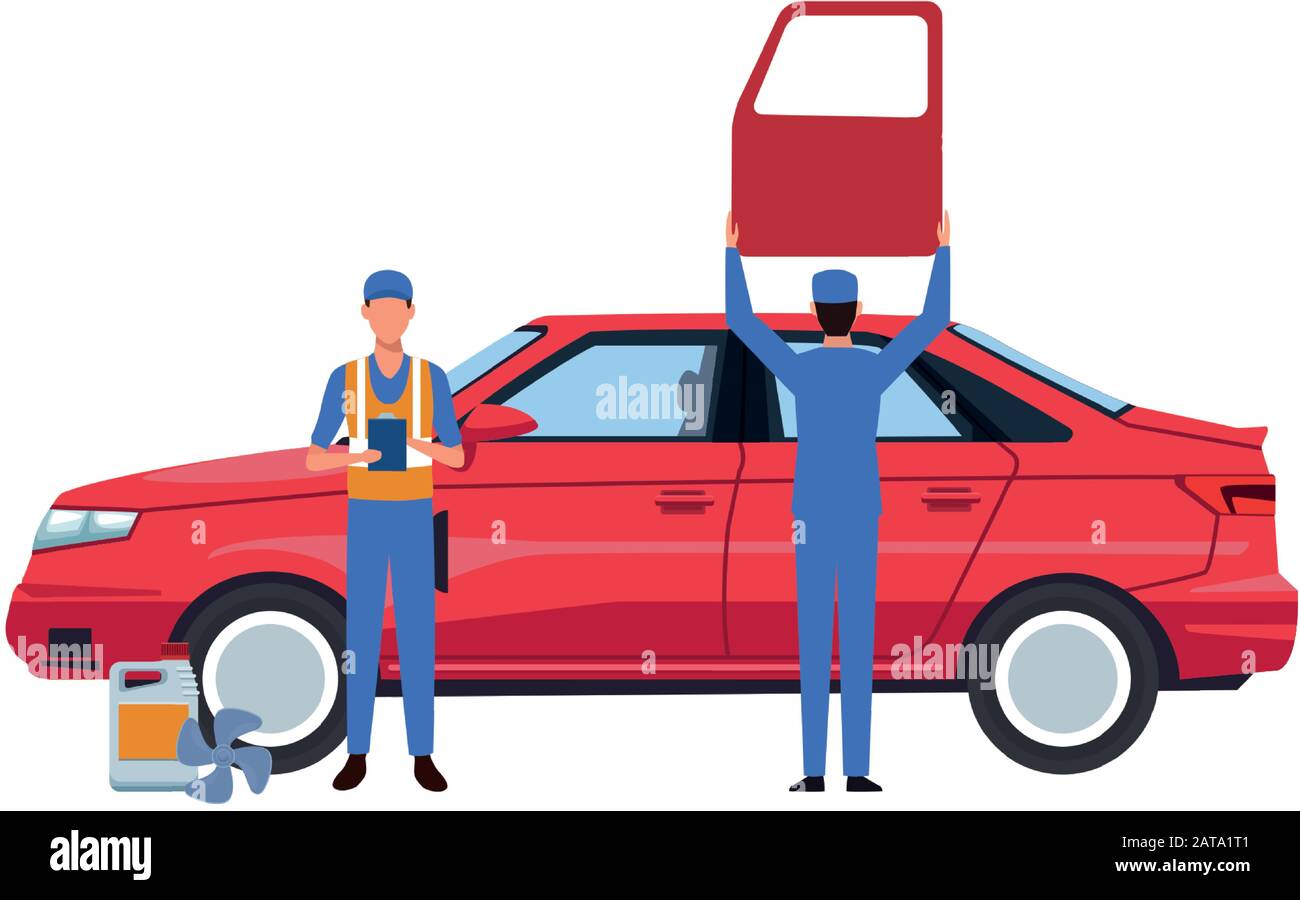 Professional mechanics Stock Vector Images - Alamy