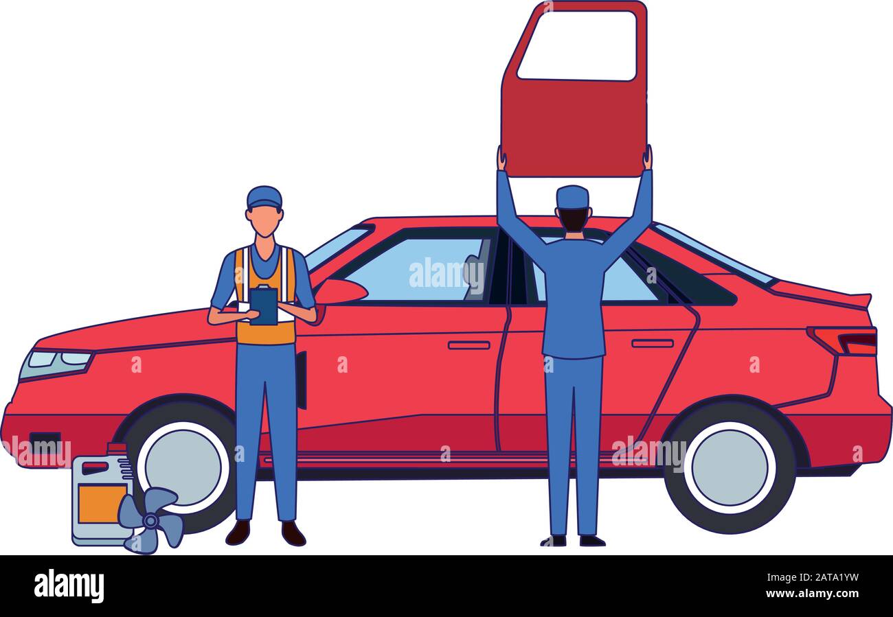 Professional mechanics Stock Vector Images - Alamy