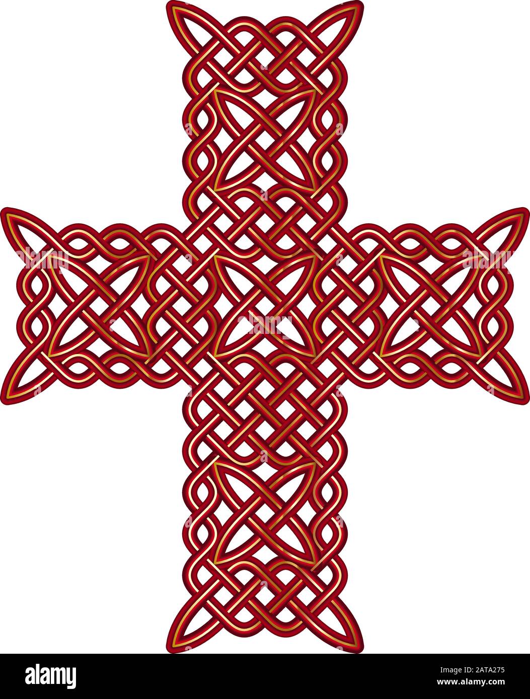 Celtic Cross - Vector Ancient Pagan Scandinavian Sacred Knotwork X ...