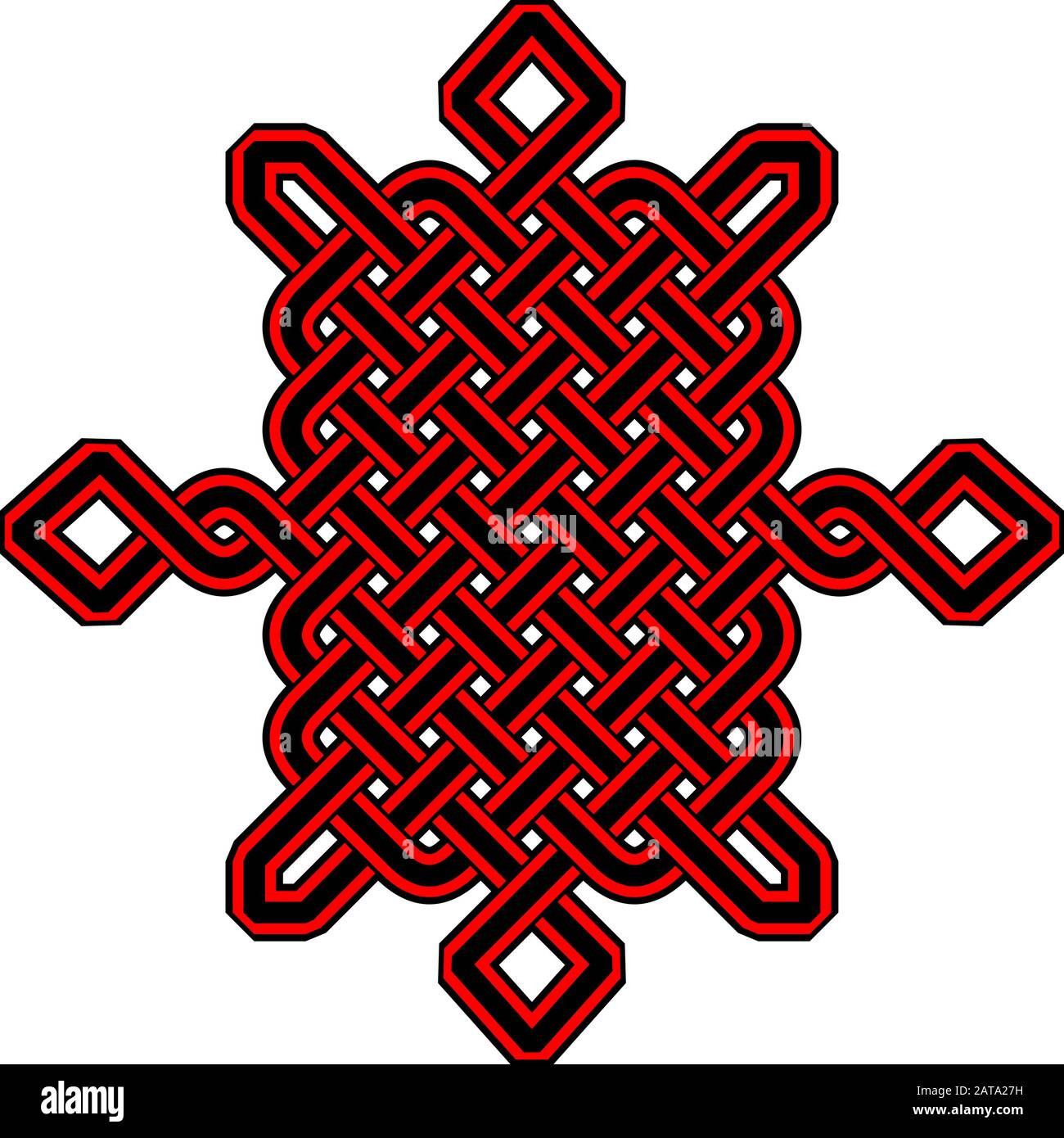 Celtic Pattern - Vector Ancient Pagan Scandinavian Sacred Knotwork ...