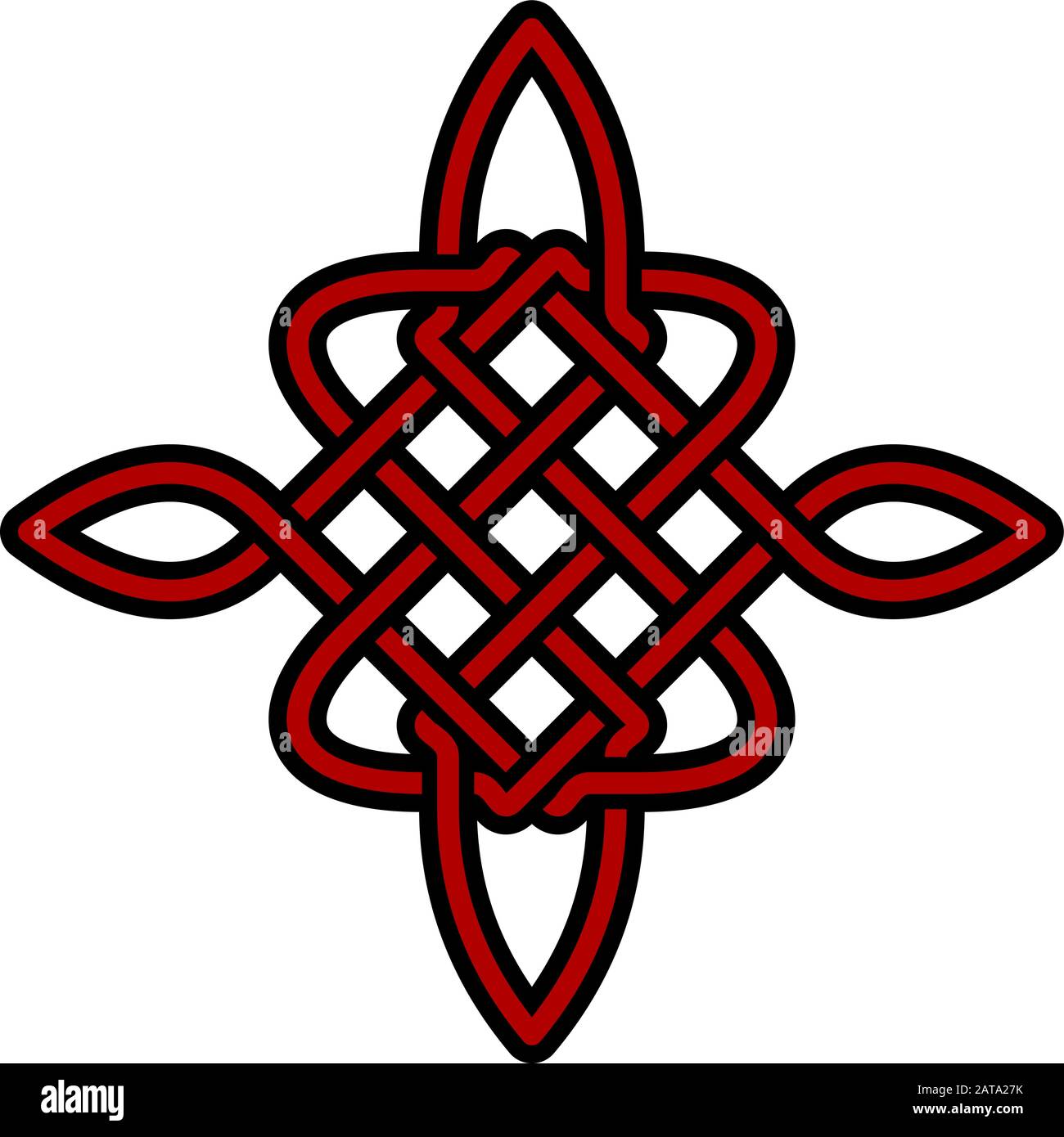 Celtic Pattern - Vector Ancient Pagan Scandinavian Sacred Knotwork ...