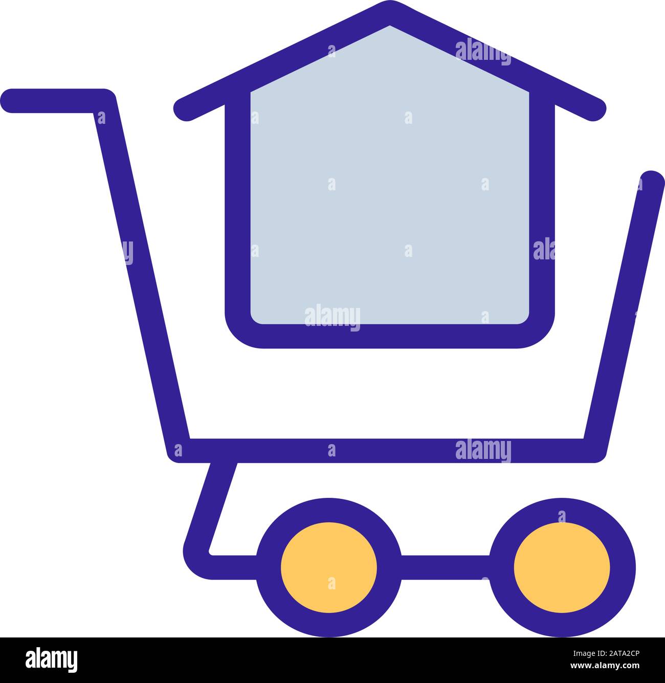 Selling a house icon vector. Isolated contour symbol illustration Stock ...