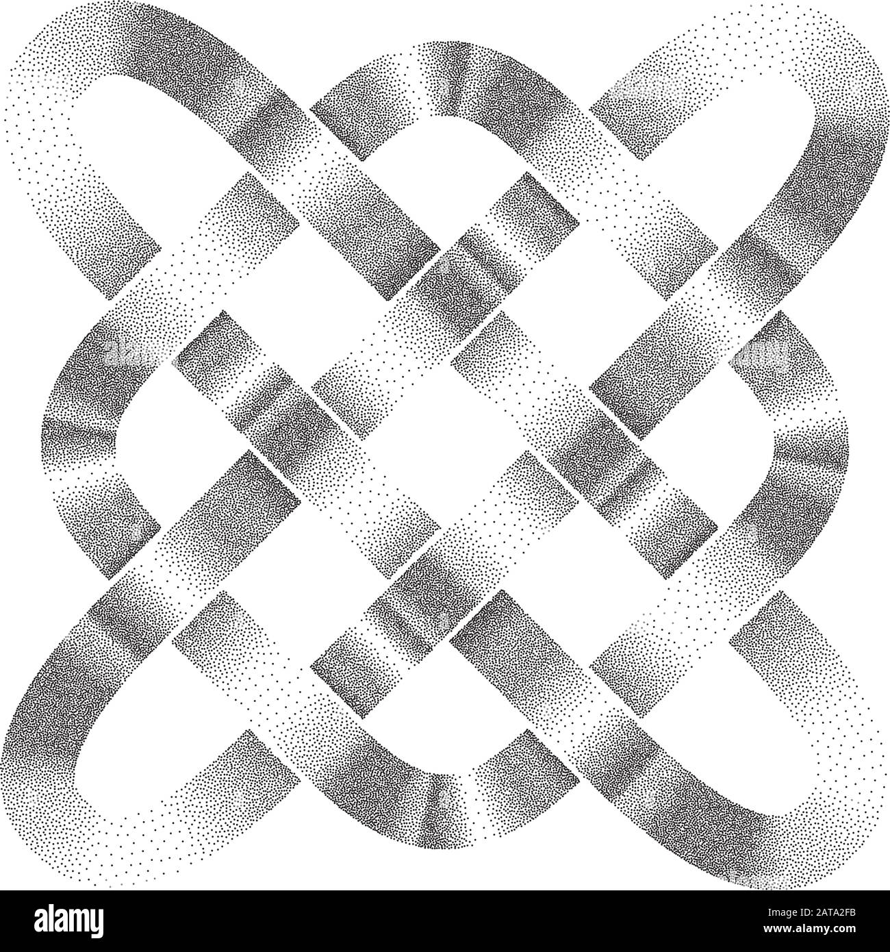 Celtic Halftone Stippled Pattern - Vector Ancient Pagan Scandinavian ...