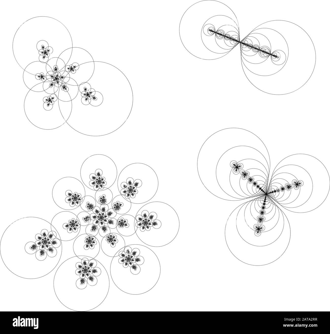Flat Vector Computer Generated Annular Fractal - Generative Art Stock ... Flat Vector Computer Generated Annular Fractal - Generative Art Stock ...
