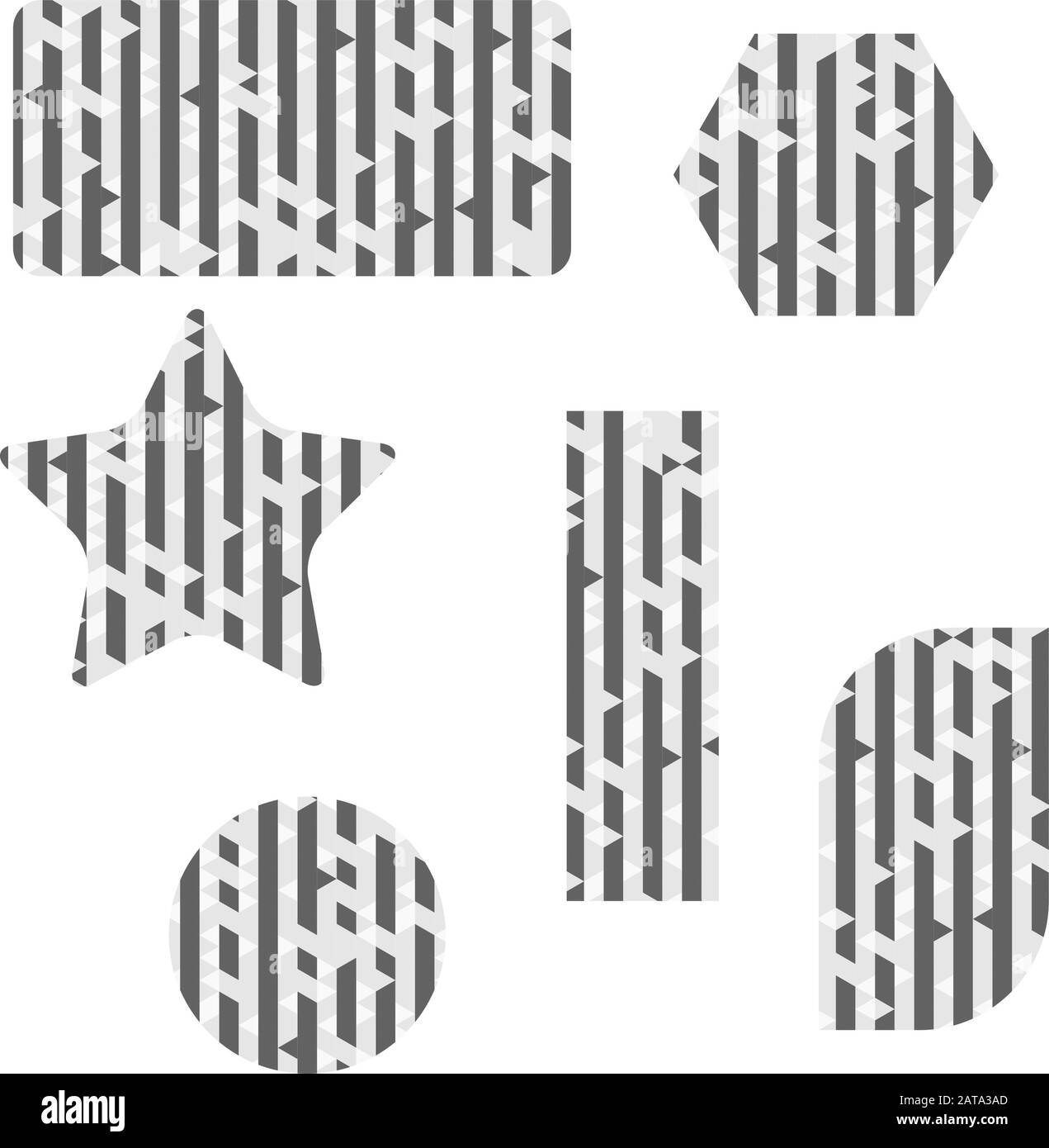 Isometric Tags - Graphic Elements - Vector Illustration Stock Vector ...
