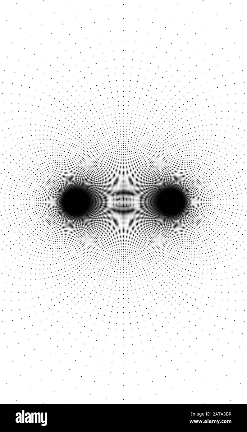 Dotted Eyes Background - Generative Op Art Stock Vector Image & Art - Alamy